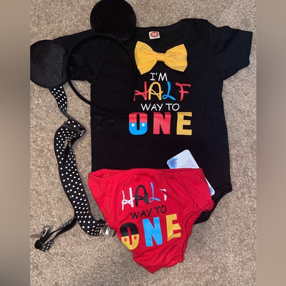 Costumes | Minnie Mouse Half Way To One | Poshmark